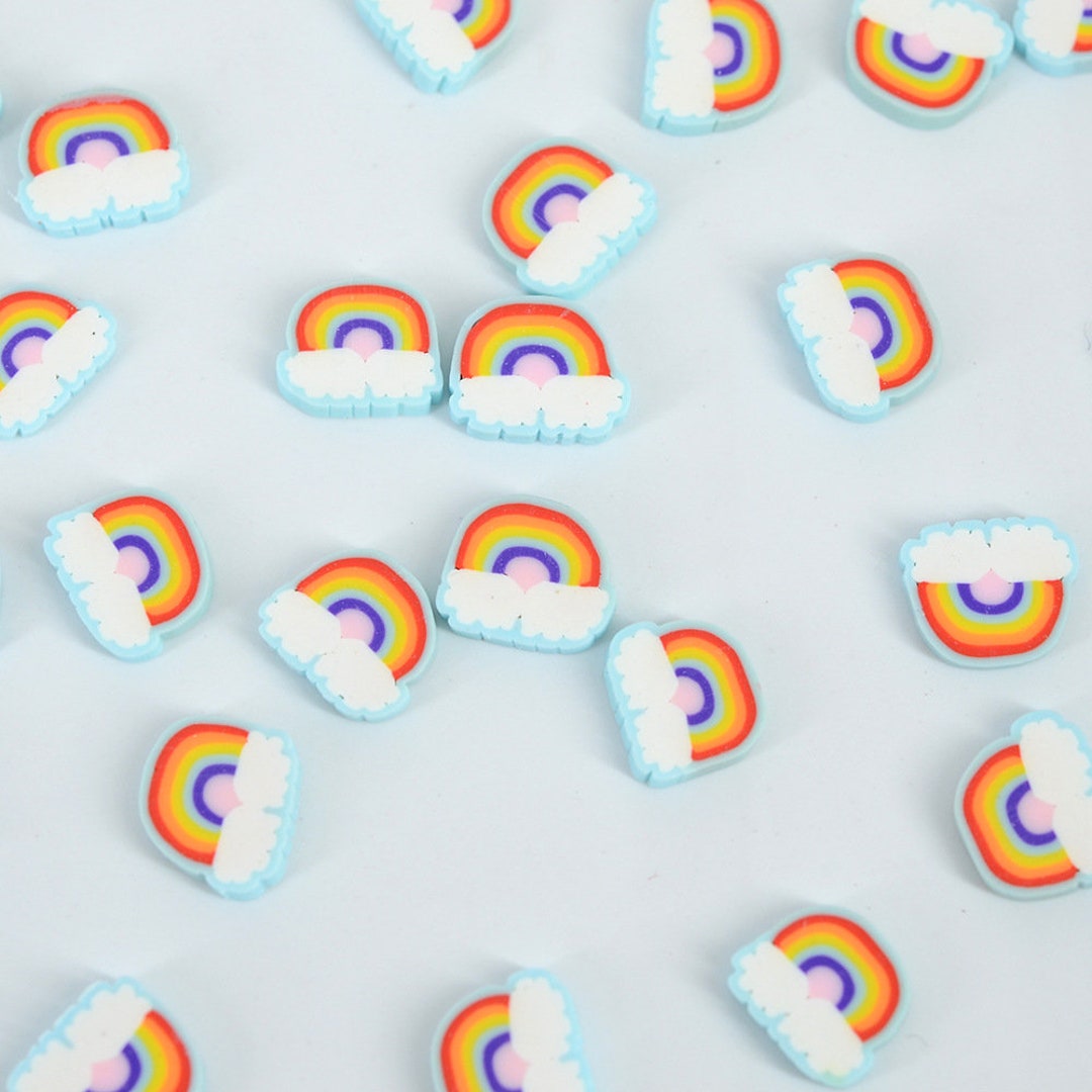 500g Rainbow Polymer Clay Fimo Slices Sprinkles for DIY Crafts Making ...