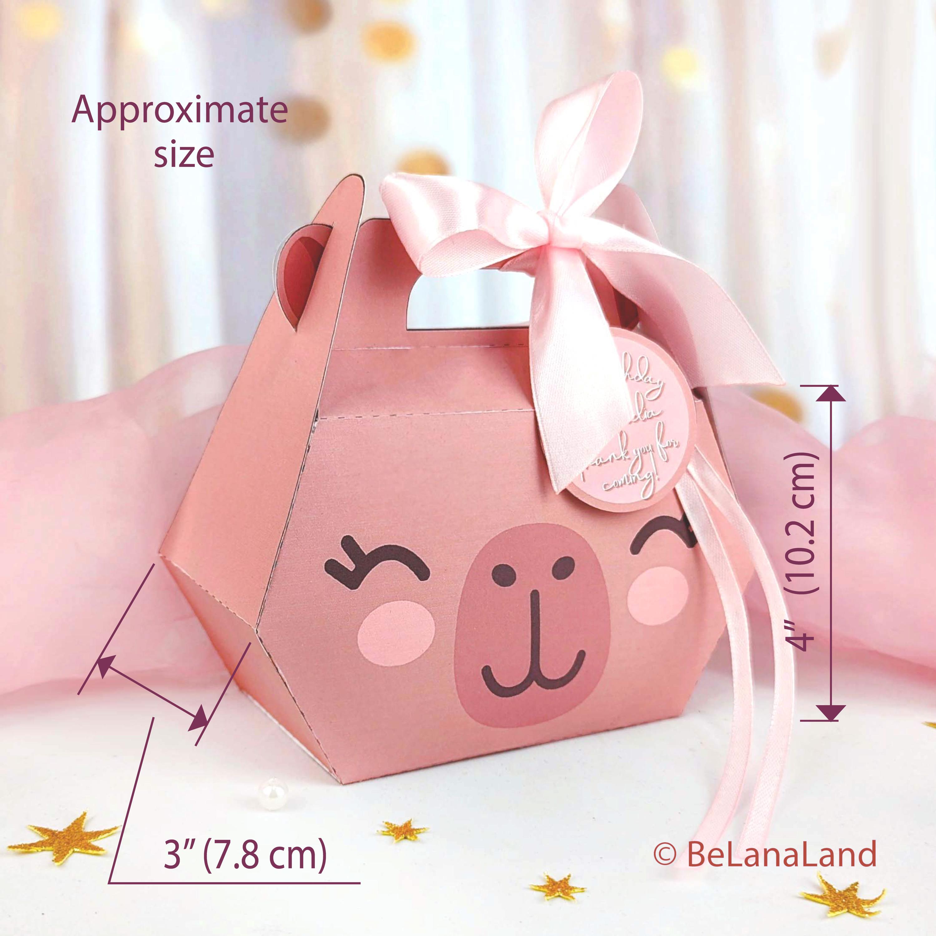 Capybara Favor Bag Template, Printable Animals Gable Box With Handle ...