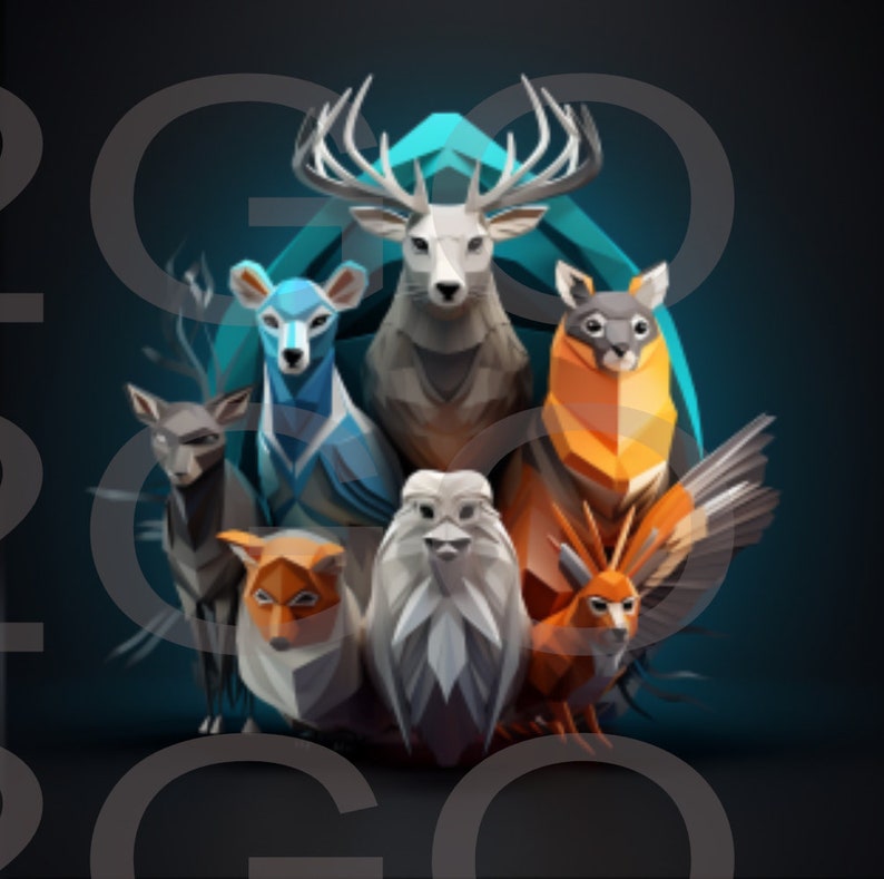 Logo Design, 3D Origami Style, Origami Animals, Origami Paper, Origami ...