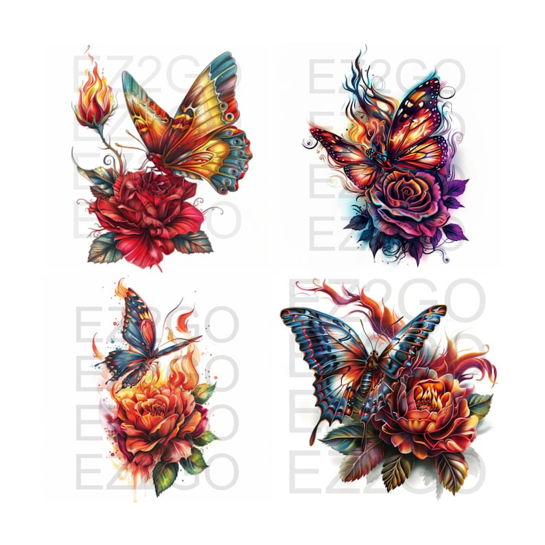 Tattoo Templates, Butterfly Tattoo, Rose Tattoo, Tattoo Artist ...