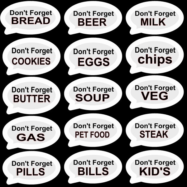 Dont Forget List - Etsy