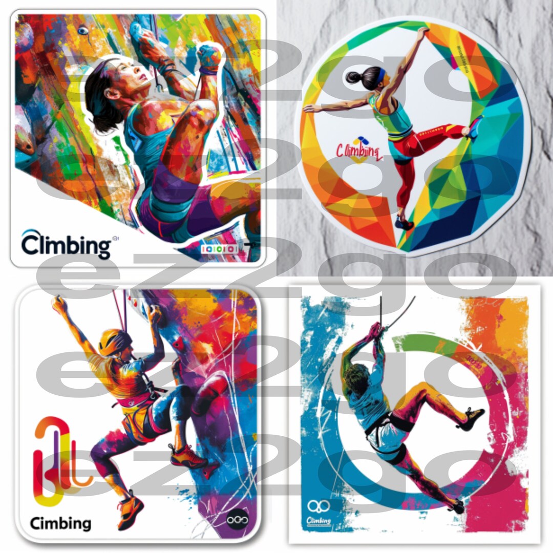 Stickers, Olympic Games 2024,new Sport Activity climbing,olympic ...