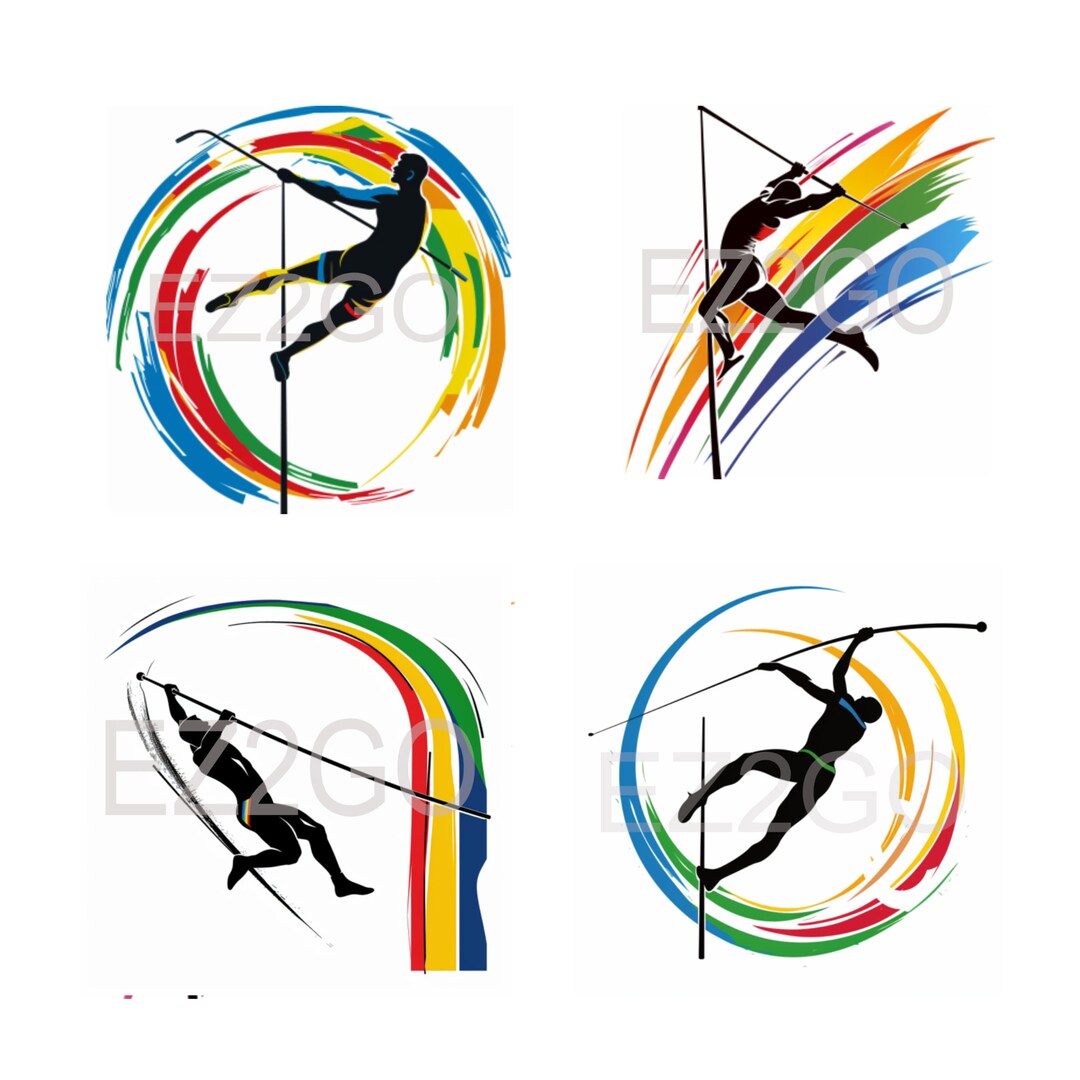 Stickers, Olympic Games 2024,new Sport Activity pole-vault, Olympic ...