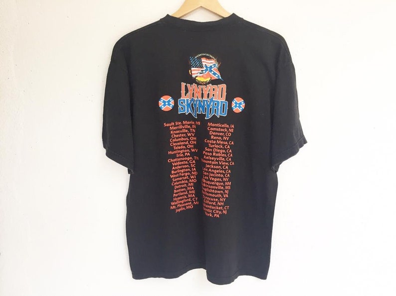 Lynyrd Skynyrd Support Southern Rock Nice Design Front and Back L Size ...