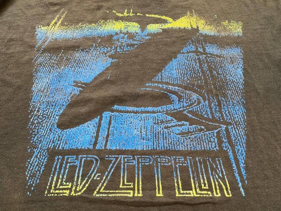 Vintage Led Zeppelin Front And Back Design M Size Gre… - Gem