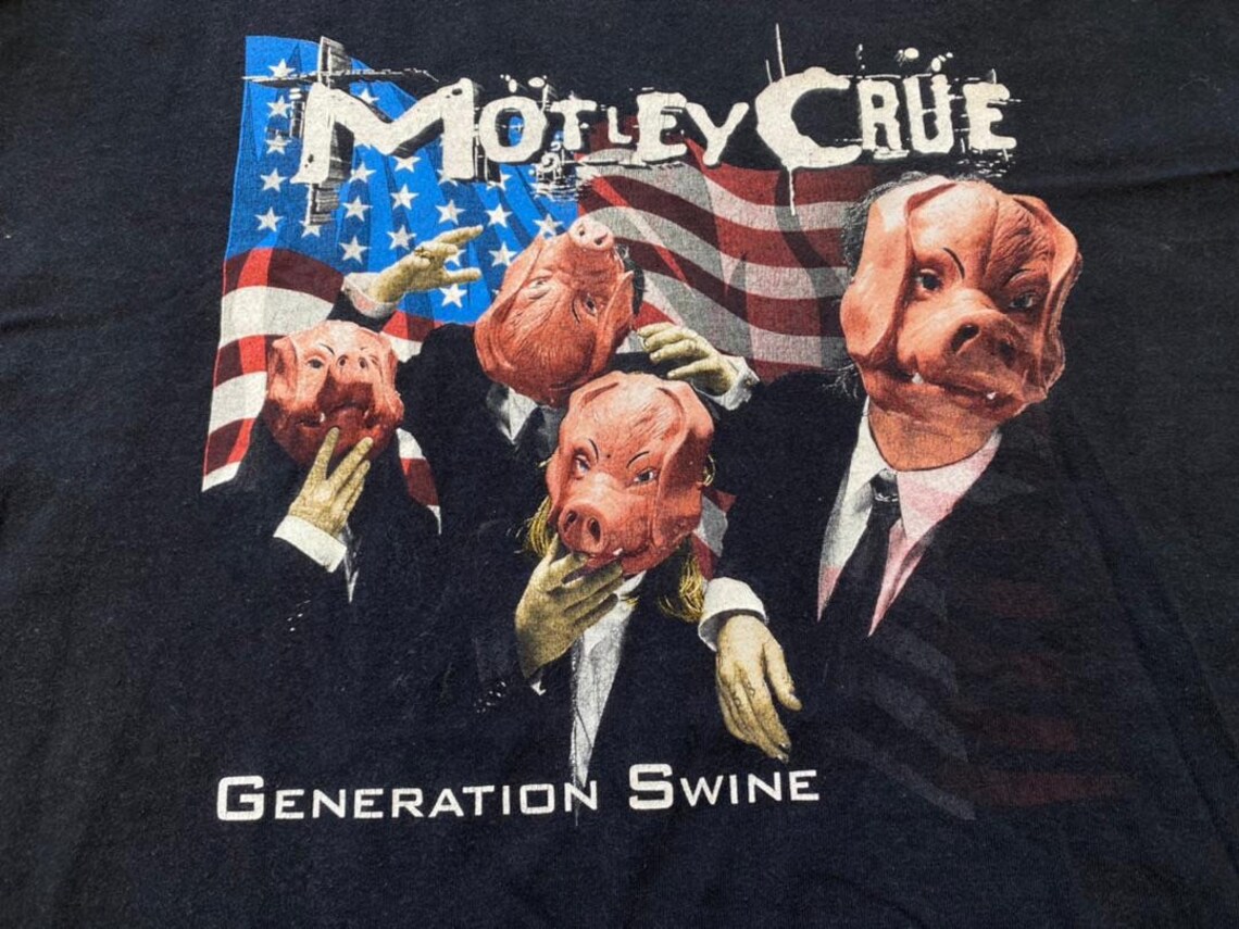 Vintage Motley Crue Generation Swine Pig XL Size - Etsy