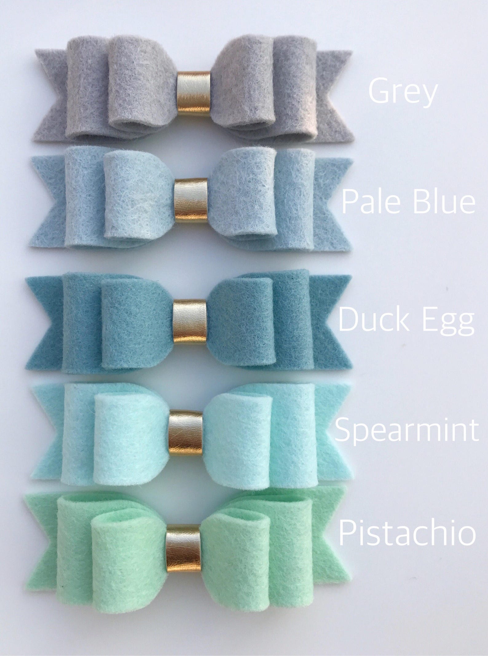 Felt Double Loop Bow Rainbow Colours Pastel Bow Girls Hair | Etsy