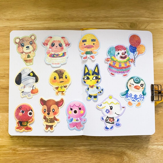 Animal Crossing Vinyl Stickers ACNH Stickers Dom Stickers - Etsy