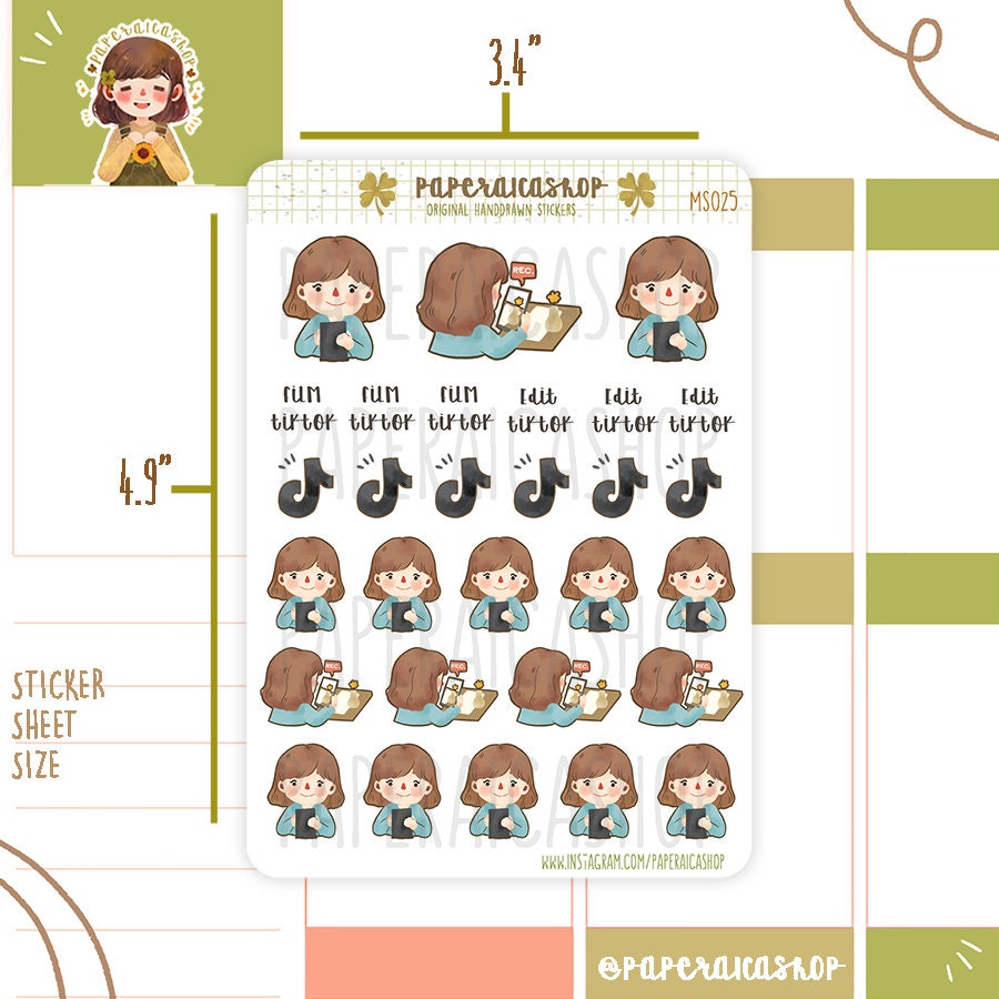 Visual Arts MS024 Shopping Stamps Shopper Stickers Funny Stickers Gift ...