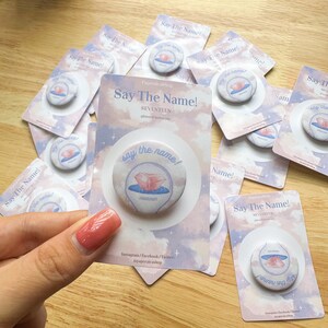 Say the Name Pin, Carat 8th Anniversary Pin, Seventeen Button Pin ...