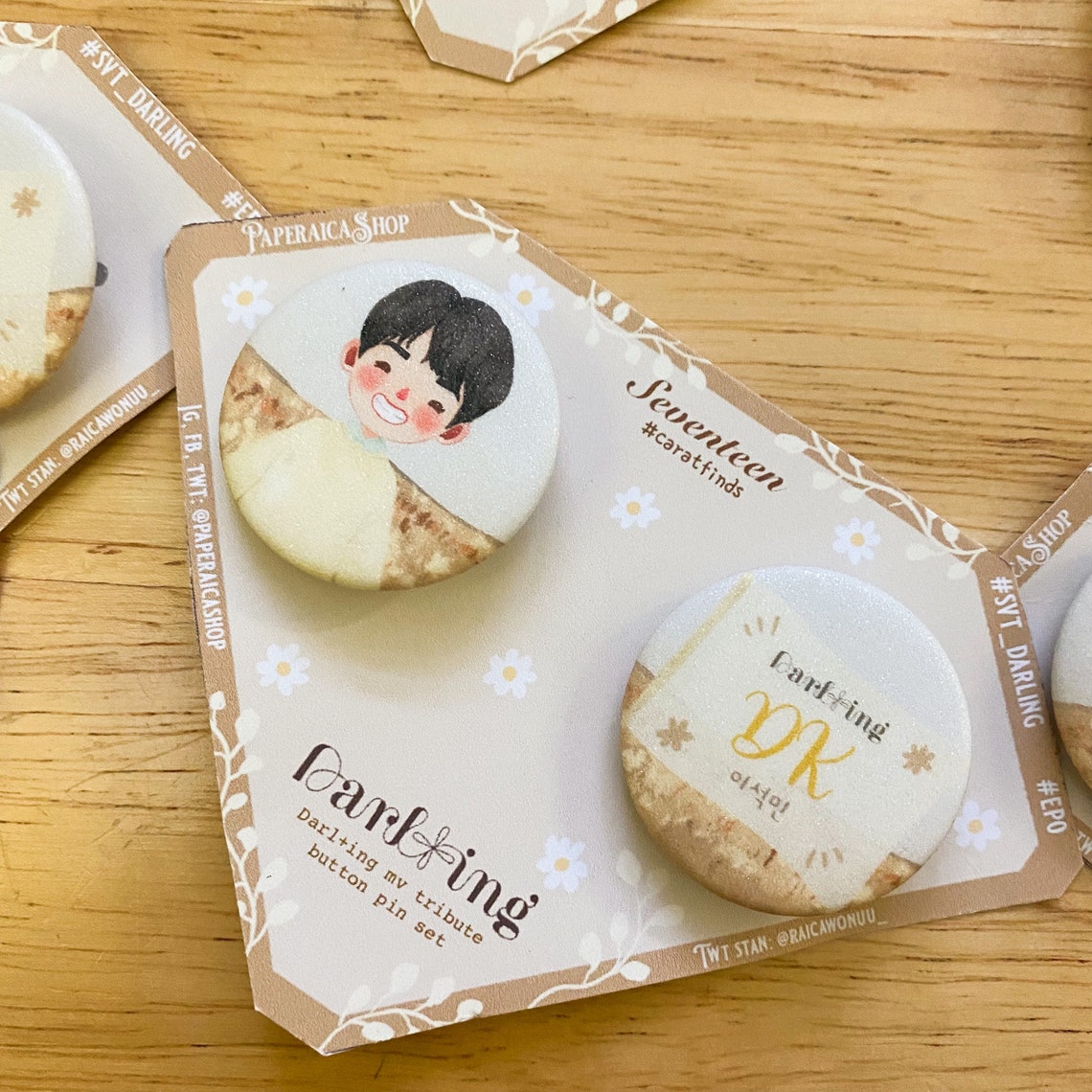 Seventeen Darling Pins SVT Pins Seventeen Stickers - Etsy