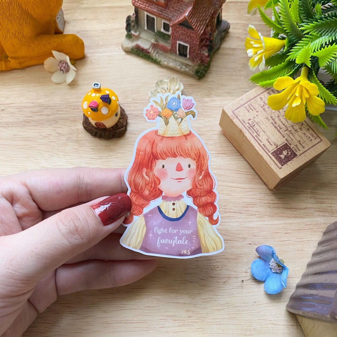 Fight for Your Fairytale Vinyl Stickers, Spring Stickers, Fairytale ...