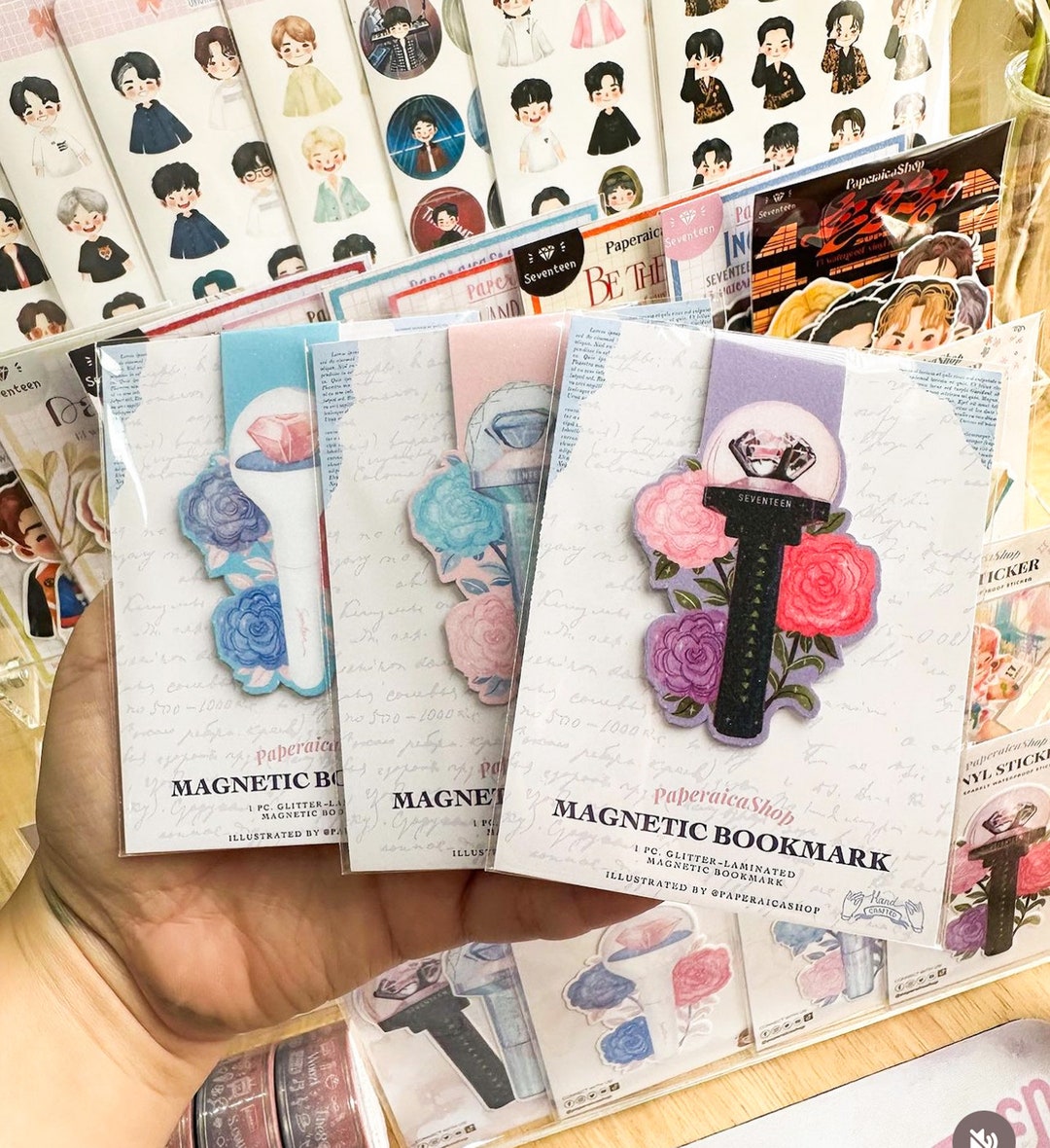 SVT Carat Bong Magnetic Bookmark | FMB001 | Paperaicashop - Etsy