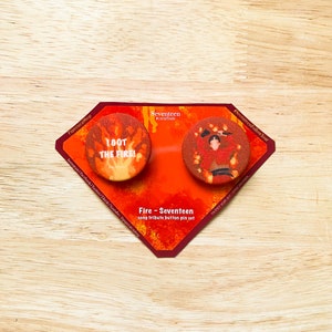 Seventeen SVT Fire Button Pins, Seventeen Pins, Hoshi Pins, Wonwoo Pins ...