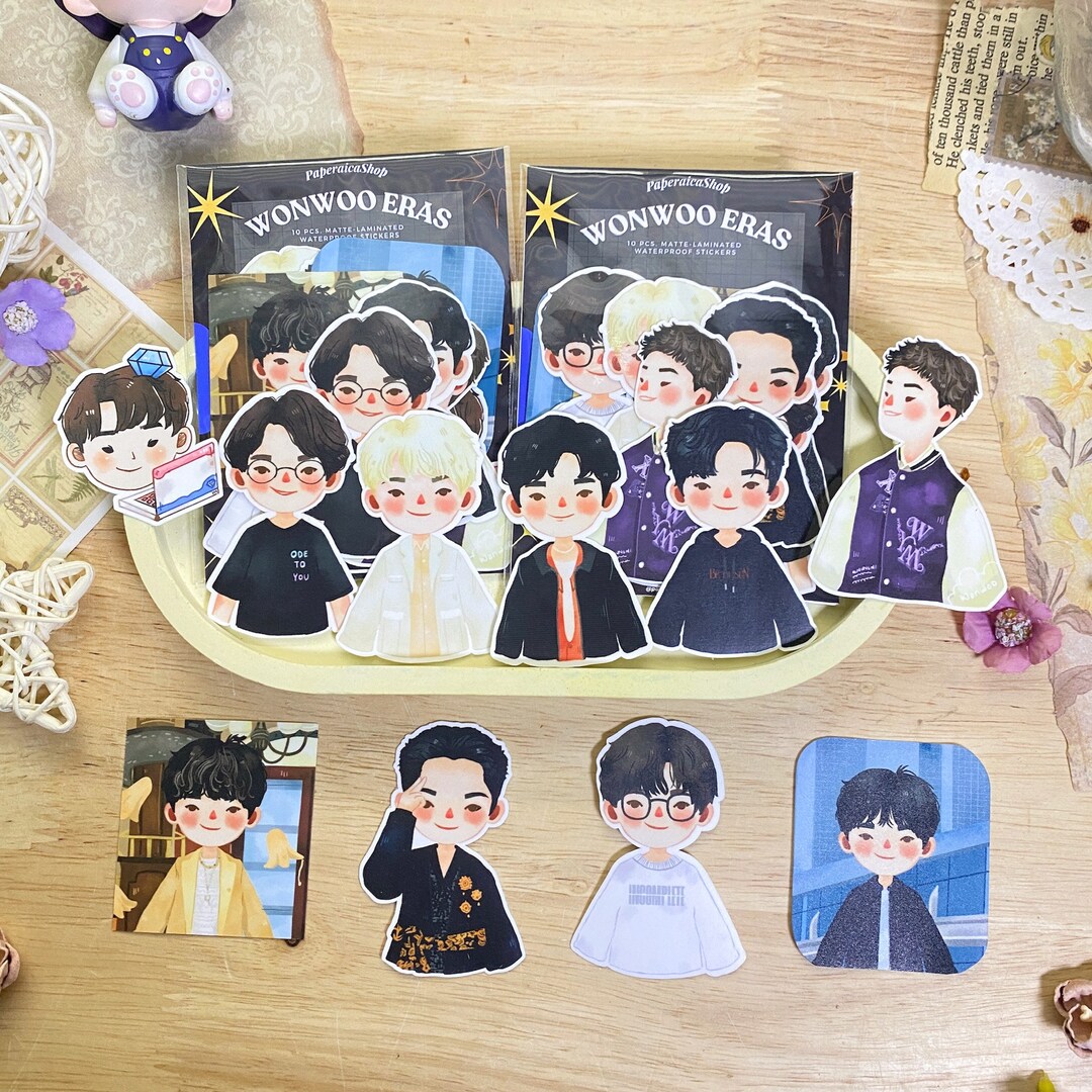SVT Wonwoo Eras Sticker Packs, Wonu Sticker Packs, Seventeen Sticker ...