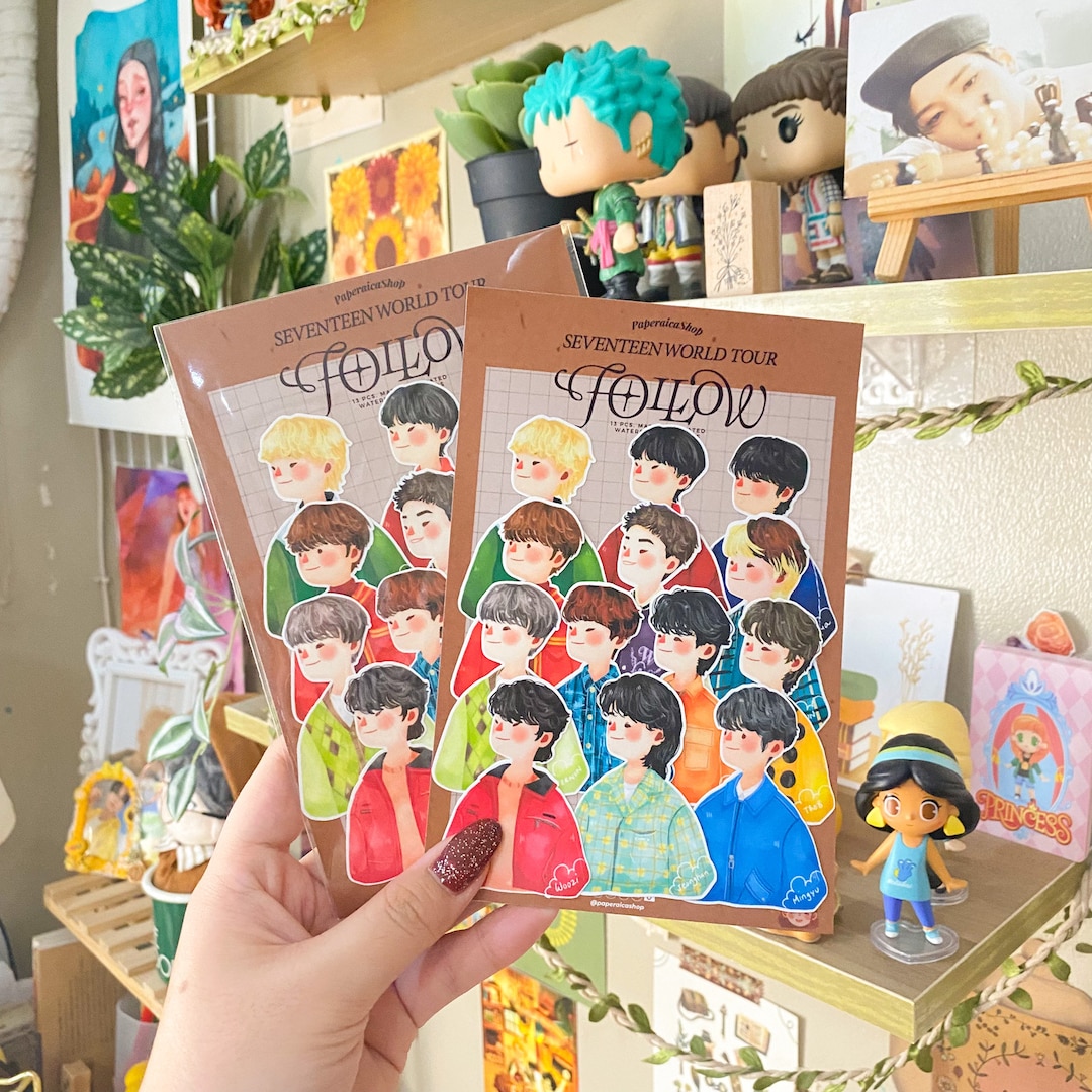 SVT Follow Tour Concert Sticker Pack, Seventeen Sticker Pack, | FSP020 ...