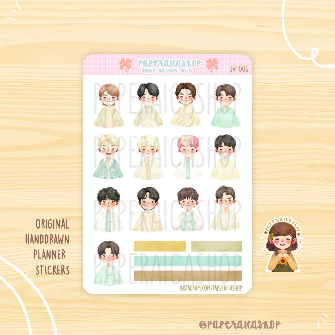Seventeen Darling Sticker Sheet, Planner Stickers, Seventeen Stickers ...