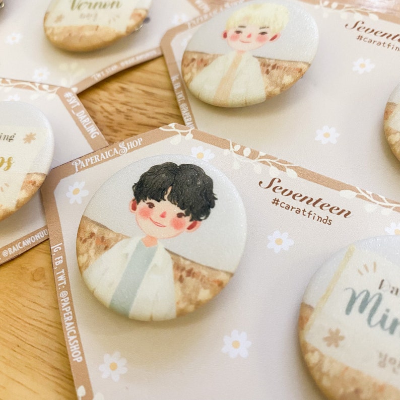 Seventeen Darling Pins SVT Pins Seventeen Stickers - Etsy