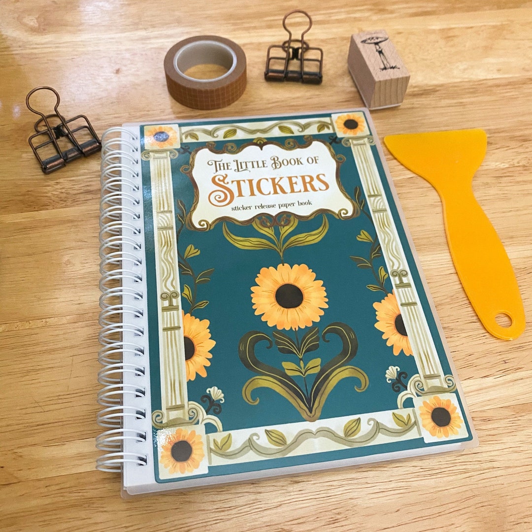 Little Sticker Book, Sticker Book, Reusable Book, Sticker Release Paper ...