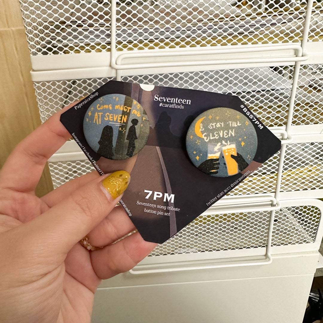 Booseoksoon BSS Second Wind 7PM Button Pins, Seventeen Pins, Hoshi Pins ...