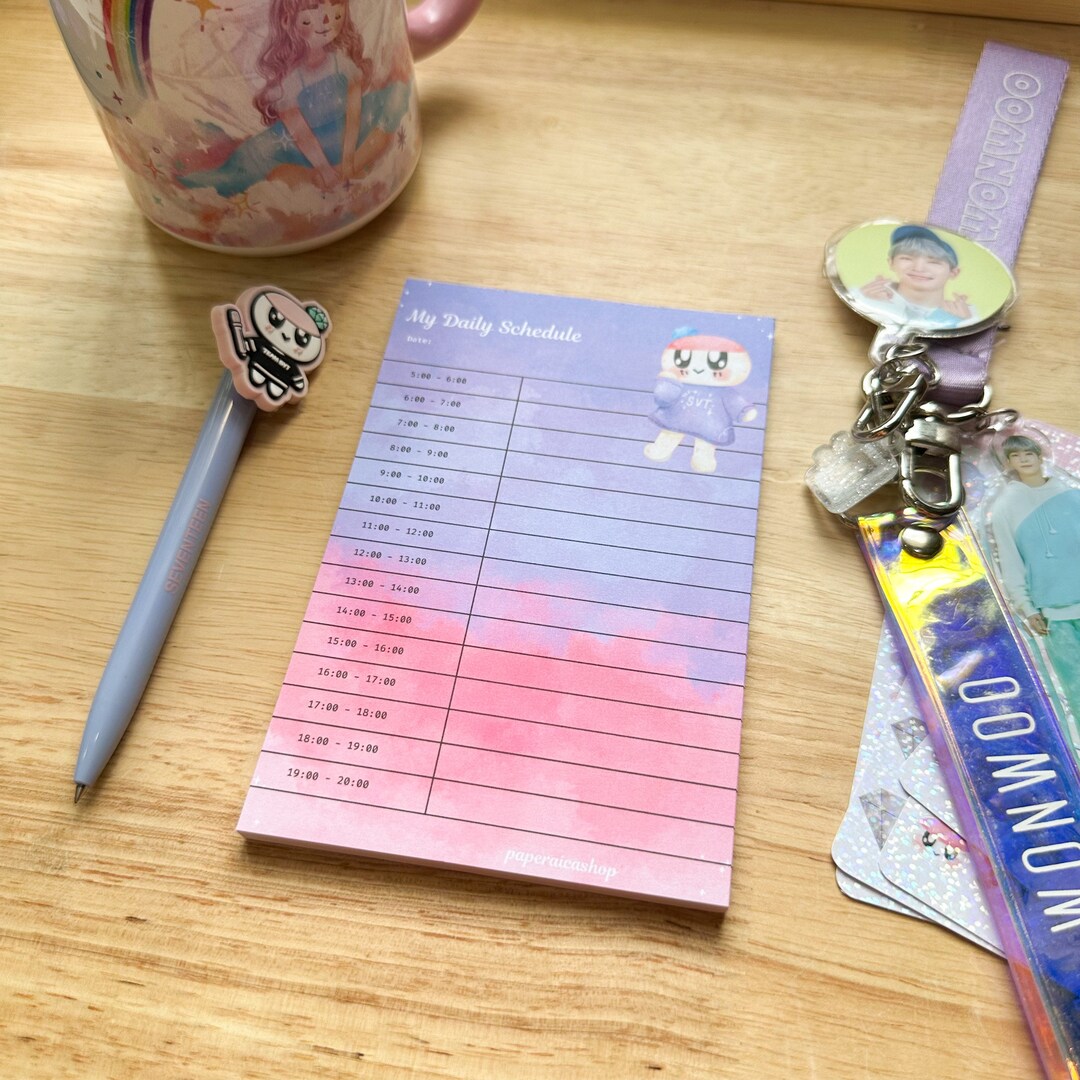 SVT Bongbongie Nostal9ia Planner Pad, 4 X 6 Planner Pad, Carat Planner ...