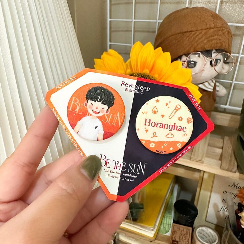 Seventeen Be the Sun Pins SVT Pins Seventeen Stickers - Etsy