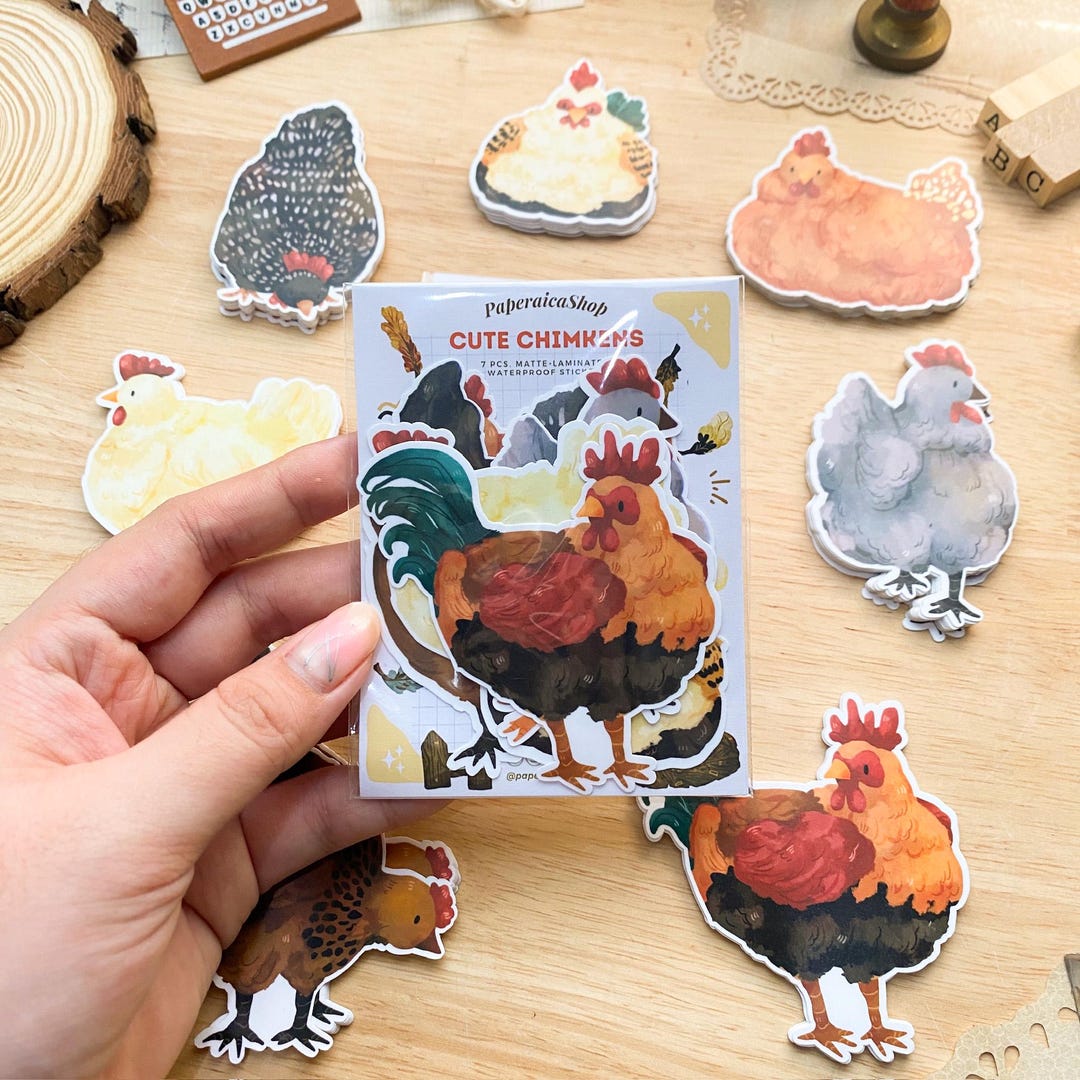 Cutie Chimkens Animal Sticker Packs, Cozy Chicken Sticker Packs ...