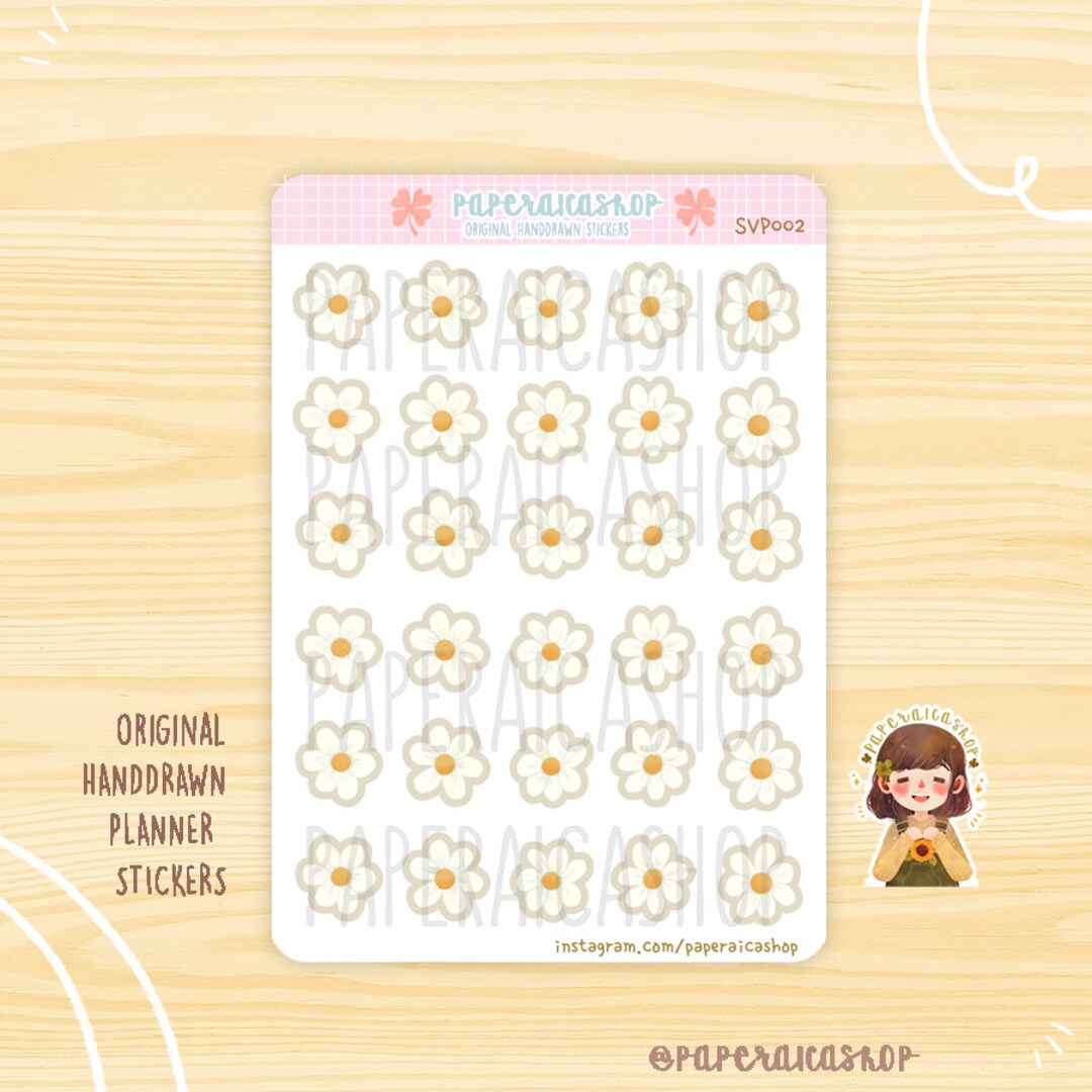Seventeen Polco Stickers, Flower Polco Stickers, Planner Stickers ...