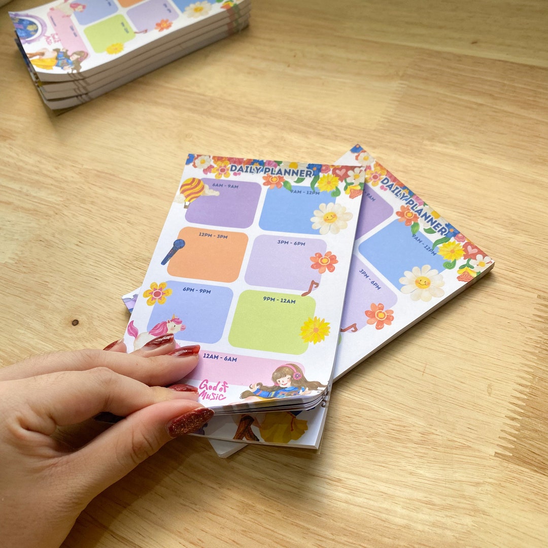 SVT God of Music Planner Pad, 4 X 6 Planner Pad, Carat Planner Pad ...