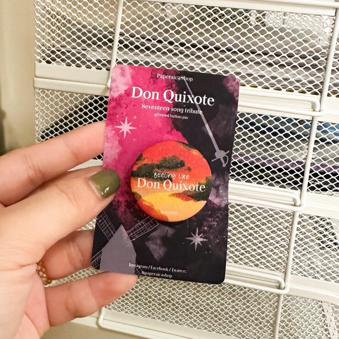 Don Quixote Seventeen Button Pins, SVT Button Pins, Glitter Pins, Be the Sun Pins FBP010 - Etsy