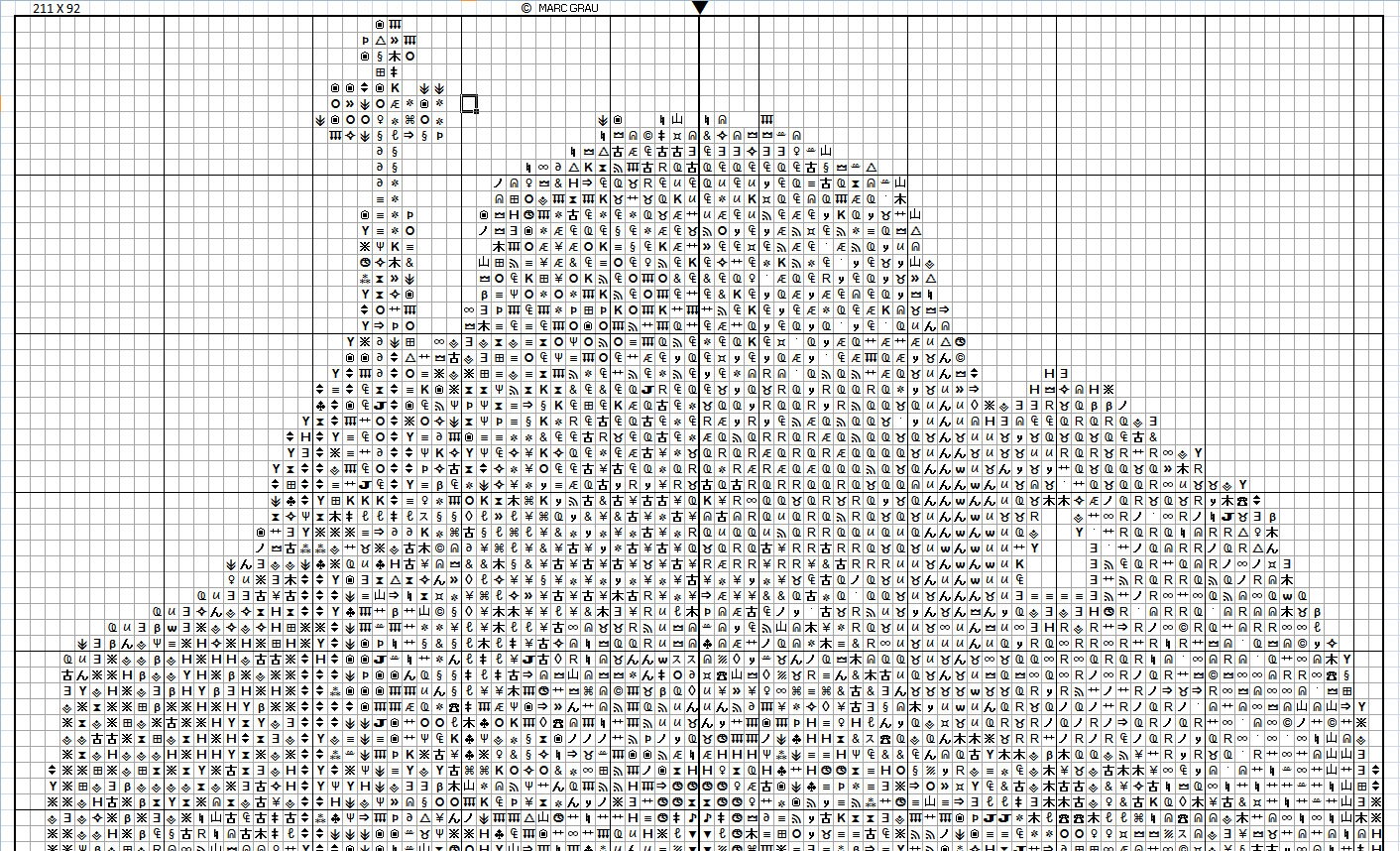 PDF, Cross-stitch Pattern Chart, Casa Batlló, Gaudí, Barcelona - Etsy