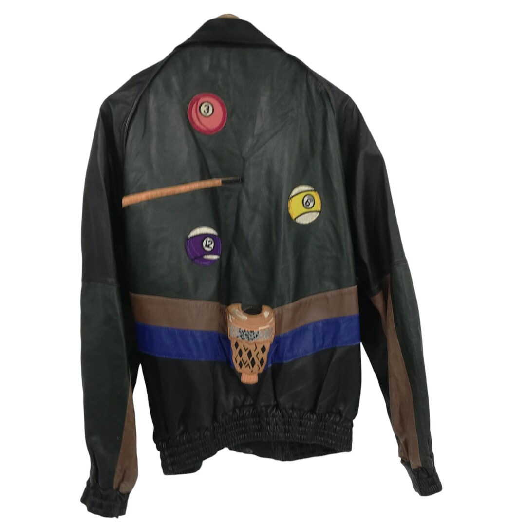 Vintage Laura Campbell RC Designs Lamb Leather Bomber Jacket Size XL ...