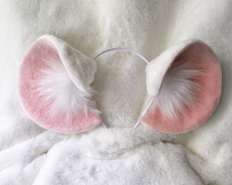 Pink Mouse Ears Headband-cosplay Mouse Ear-round Ear-cosplay - Etsy