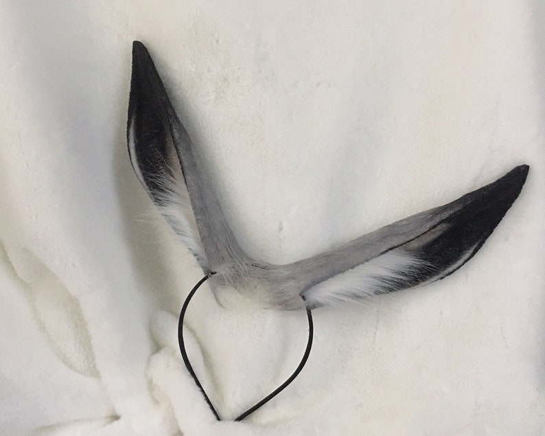 Realistic Gray Rabbit Ears-halloween-lolita-party Ear-floppy - Etsy