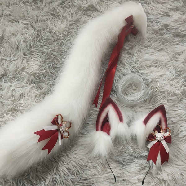 Red Fox Tails - Etsy