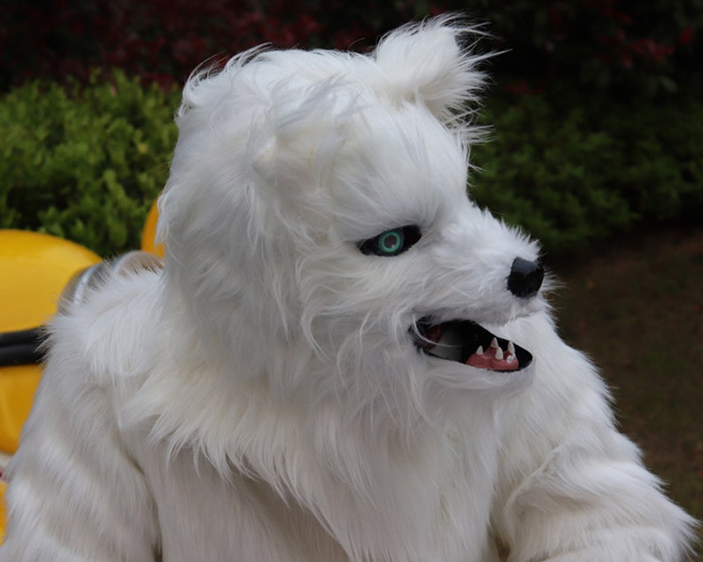Cosplay White Wolf Fursuit-anime Cosplay-petplay-furry | Etsy