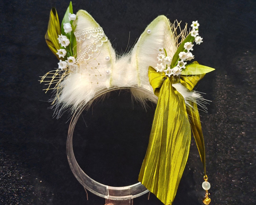 Realistic Green Rabbit Ears-halloween-lolita-party Ear-floppy Bunny ...
