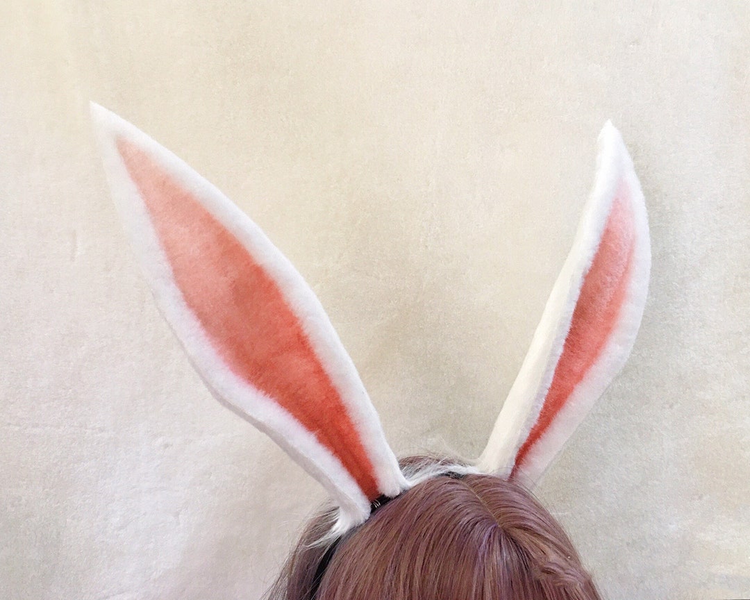 Realistic Pink Rabbit Ears-halloween-lolita-party Ear-floppy Bunny Ears ...