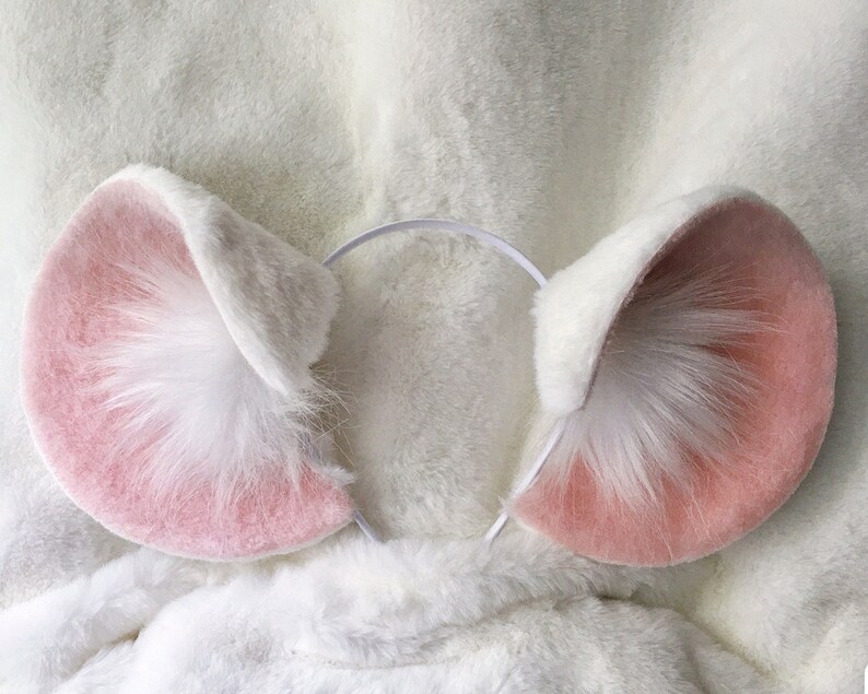 Pink Mouse Ears Tail-cosplay Mouse Ear-round Ear-cosplay - Etsy