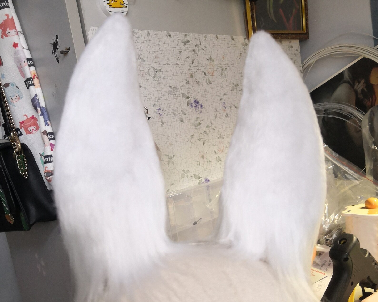 Realistic White Rabbit Ears-halloween-lolita-party Ear-floppy Bunny ...