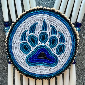 Womans Beaded Bone Breastplate W/ Earrings Mama Bear - Etsy