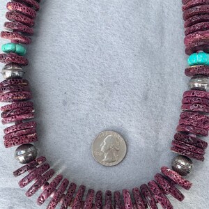 Native Style Purple Spondylus (spiny Oyster Shell) Necklace With ...
