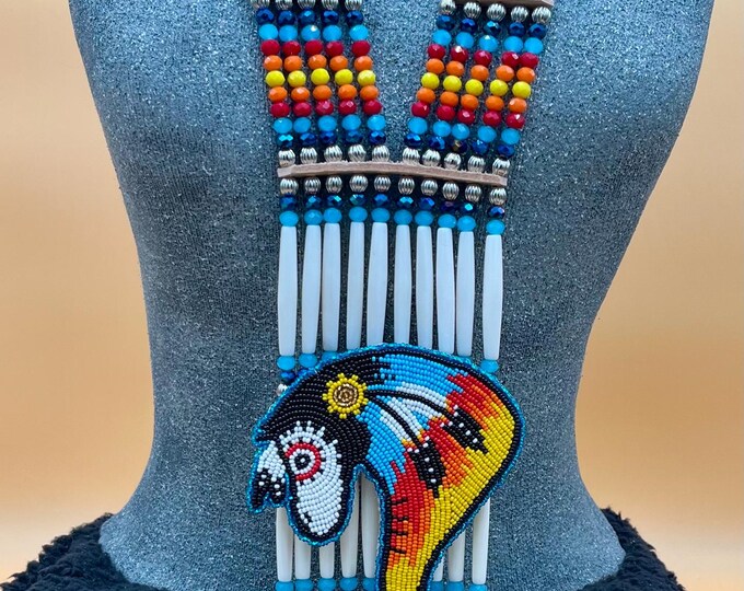 Woman’s Beaded Bone Breastplate W/ Earrings - the Wild One - Etsy