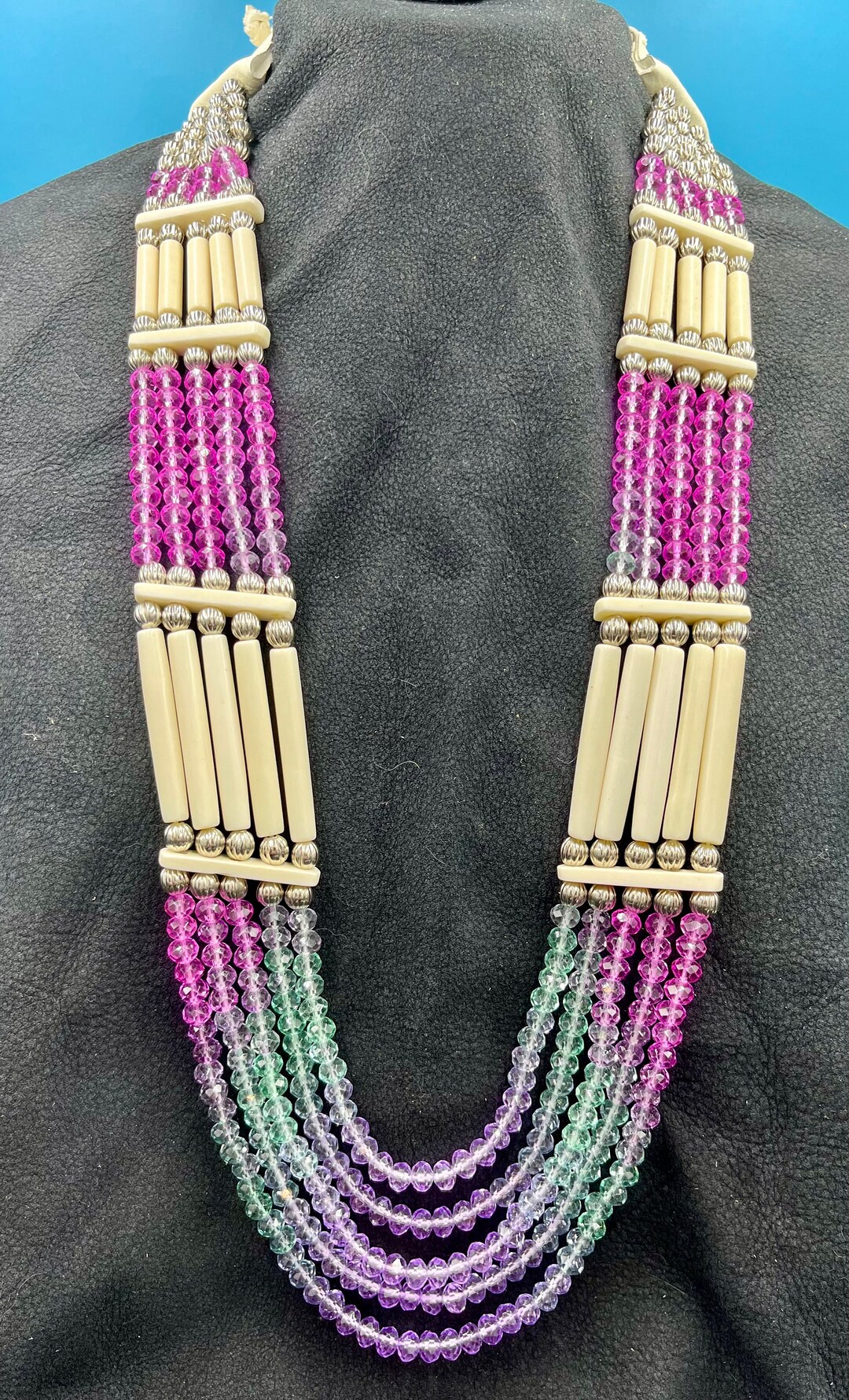 Woman’s Beaded Breastplate Necklace -twilight - Etsy