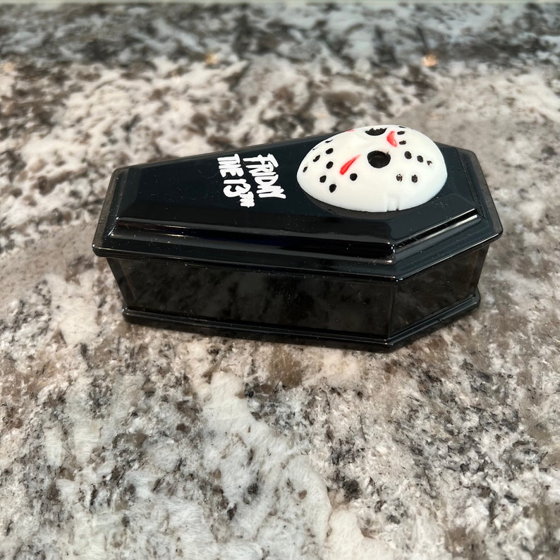 Friday the 13th Jason Voorhees Mask Coffin Resin Keepsake Box - Etsy