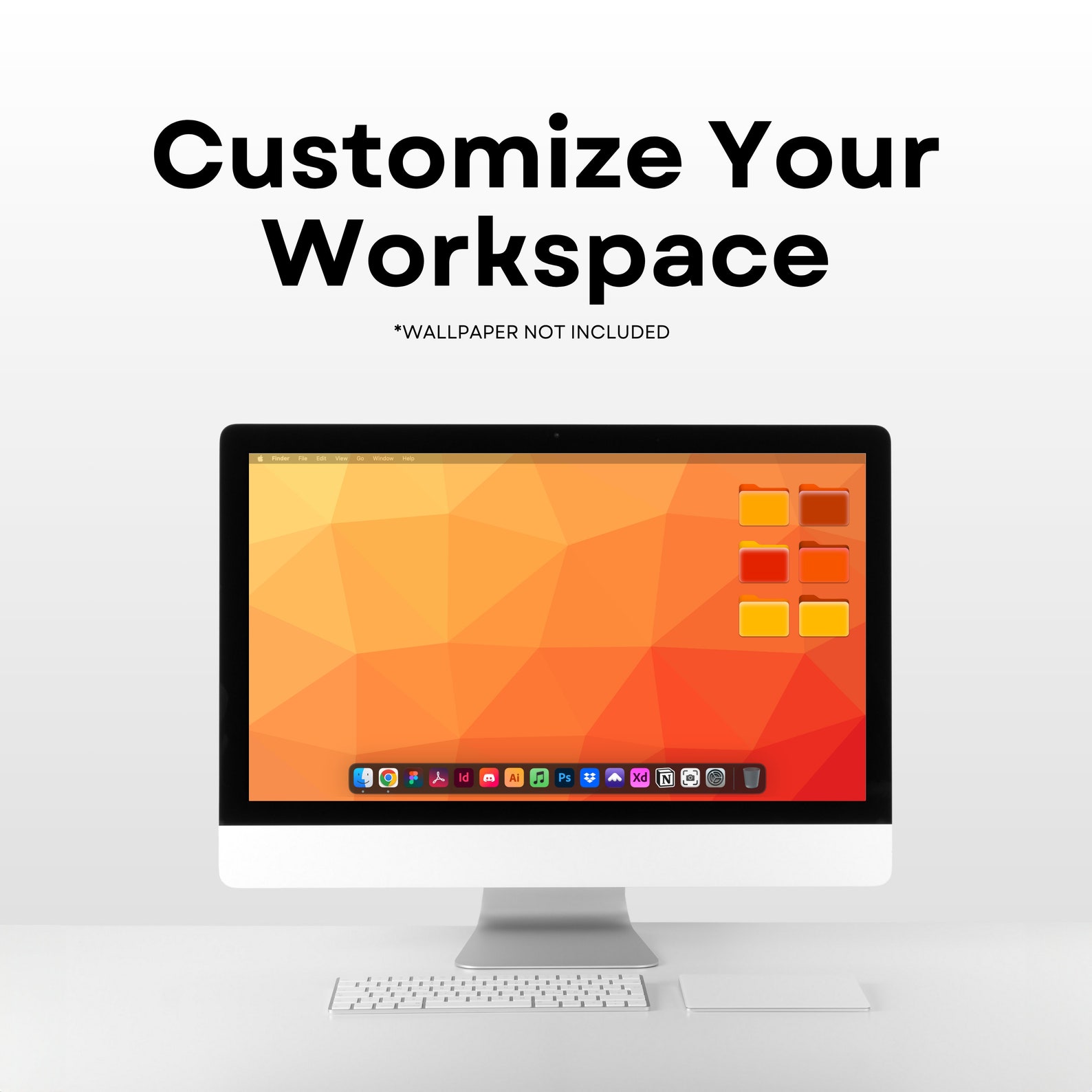 Mac Folder Icons, PC Folder Icons, Orange PNG, Desktop File Icons, Mac ...