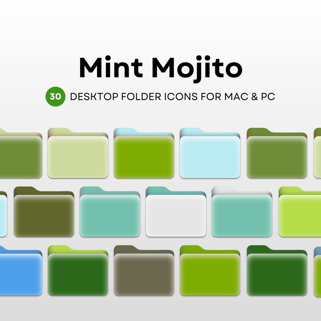 Mac Folder Icons, PC Folders, Colorful Desktop File Icons, Mac ...