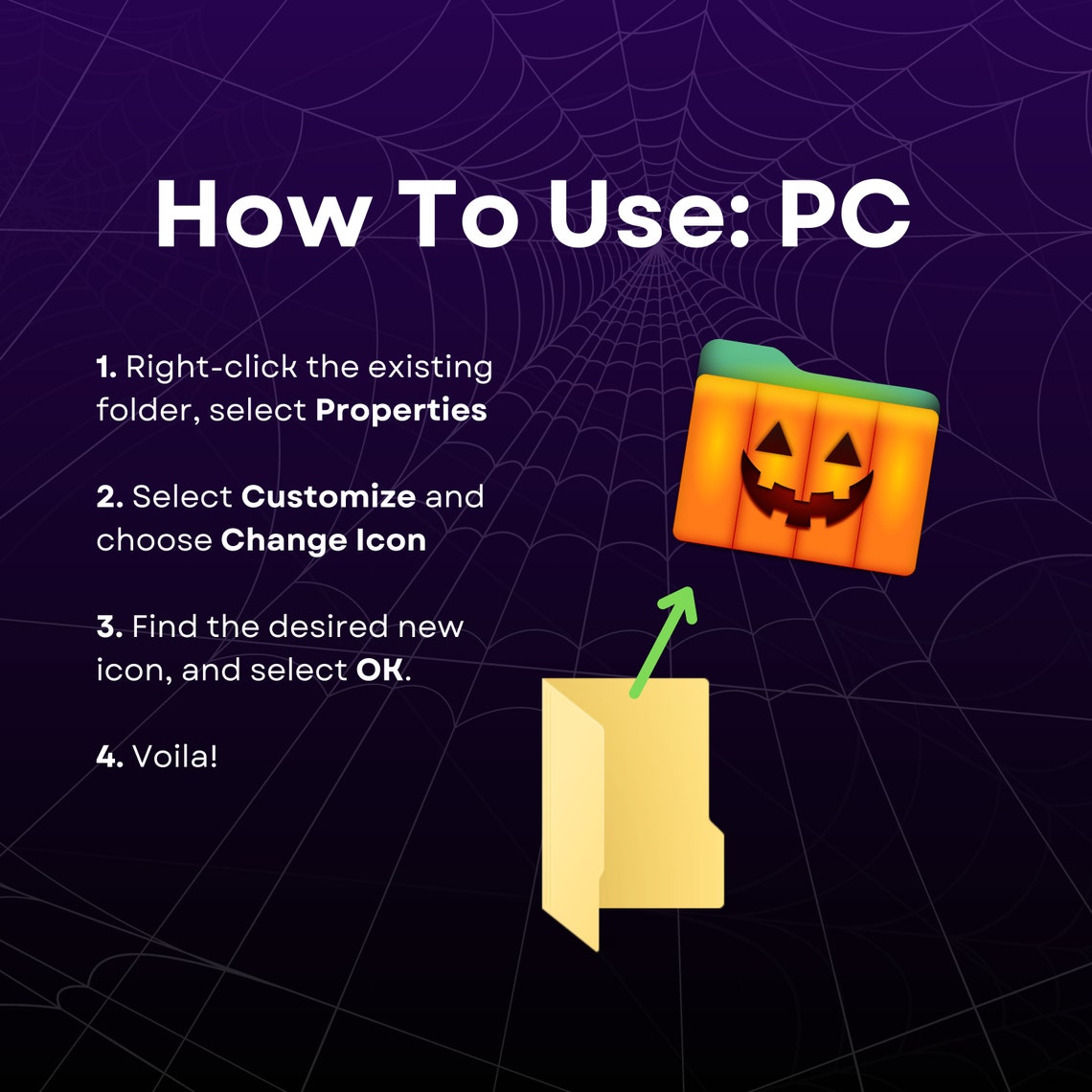 Halloween Mac Icon Pack, Fall Desktop Organizer, Pumpkin Mac Folder ...
