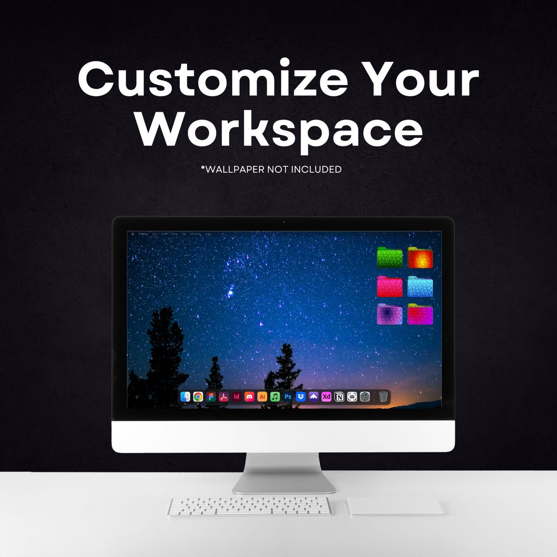 Neon Theme Icons, Desktop Folder Icon PNG, Cute Folder Icon Pack, PC ...