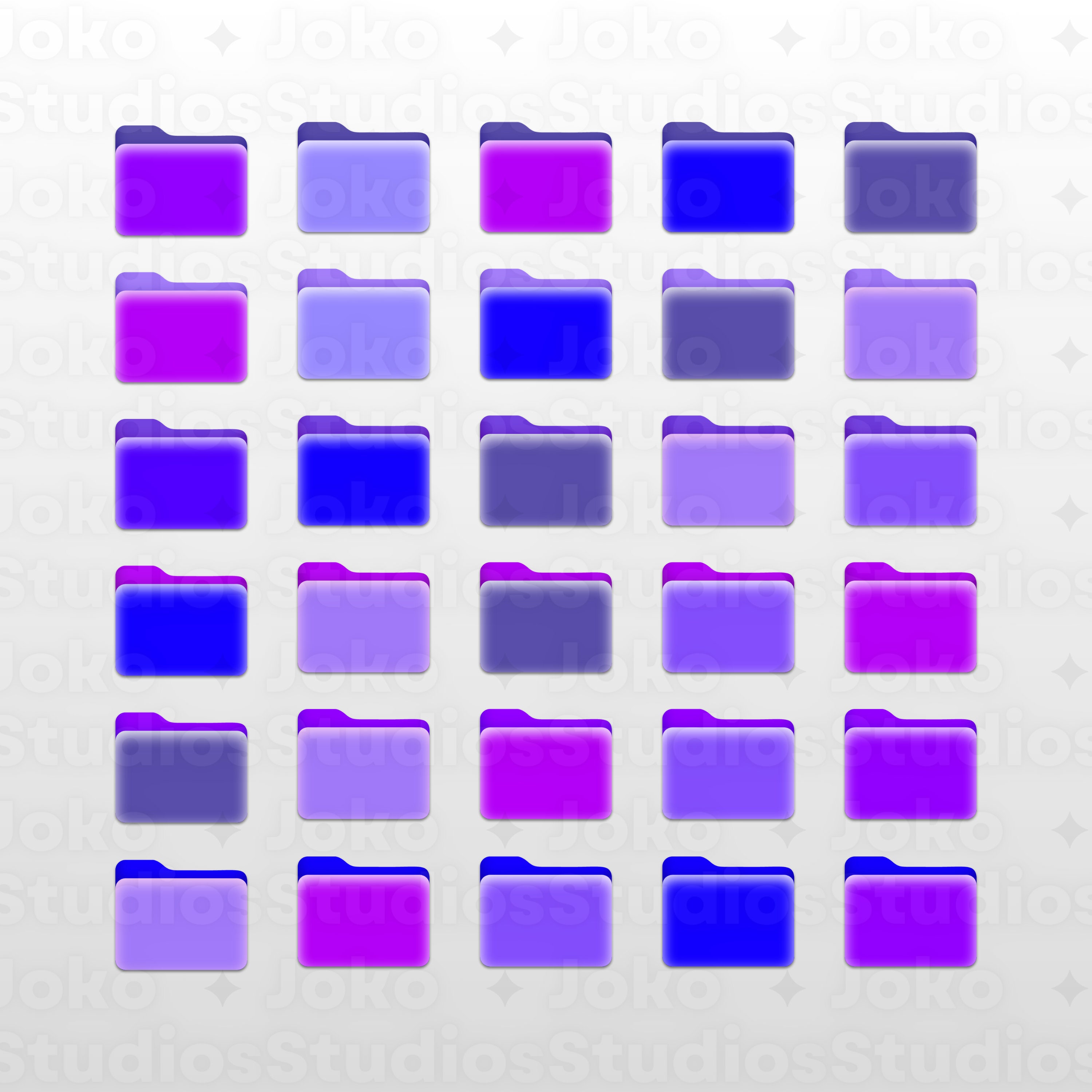 Purple Icons, Purple Icon Pack, Purple Mac, Mac Folder Icons, PC Icon ...